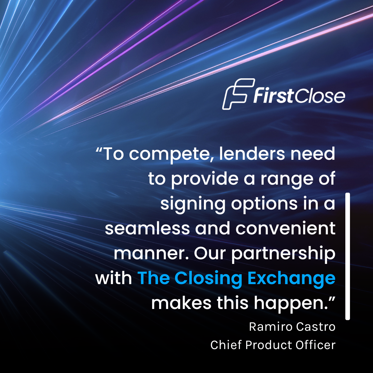 FirstClose Equity Now Integrated with The Closing Exchange - FirstClose